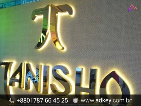 3D Acrylic SS High Letter Sign Board Price