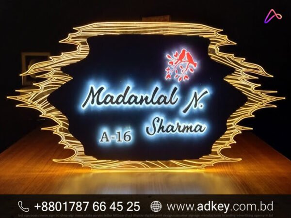 3D Name Plates | LED Lights | Acrylic | Price